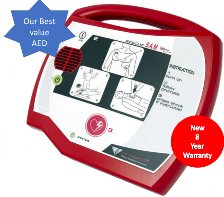 Rescue SAM AED – Semi Automatic – Train2Protect